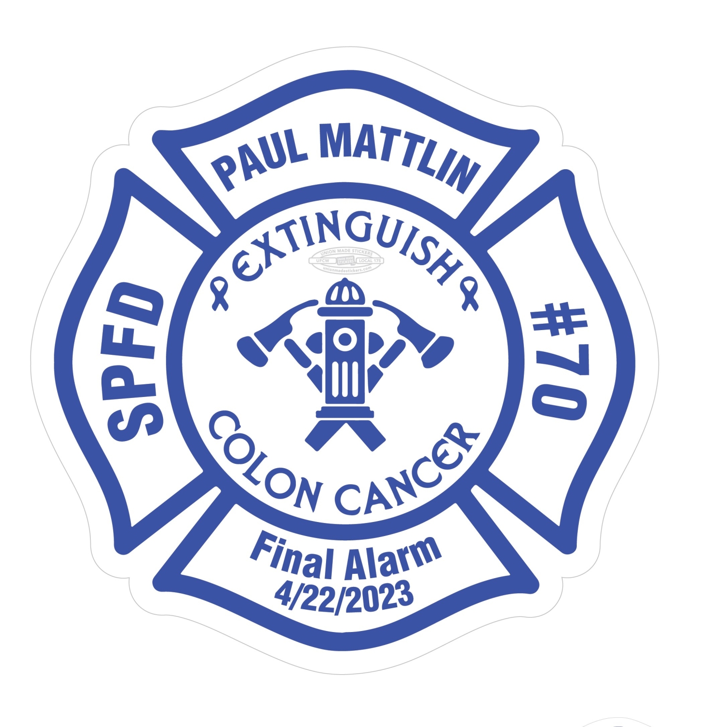 Mattlin Final Alarm Window Decal – Stevens Point Fire Fighters